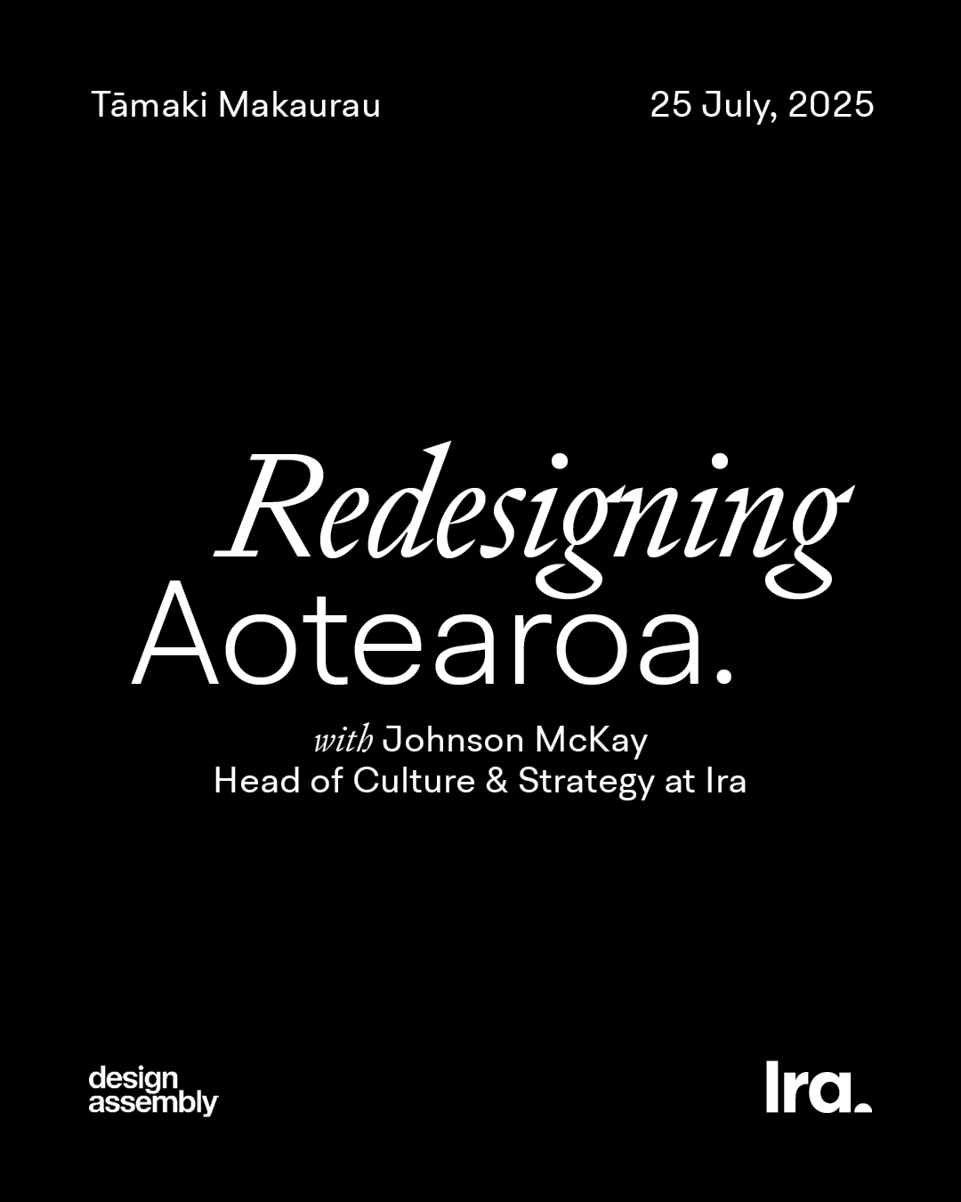 Workshop: Redesigning Aotearoa | Tāmaki Makaurau - Design Assembly